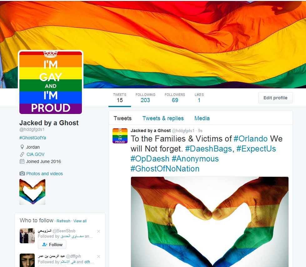 Anonymous Pirate Des Comptes Twitter De Daesh Avec Des Images Gays